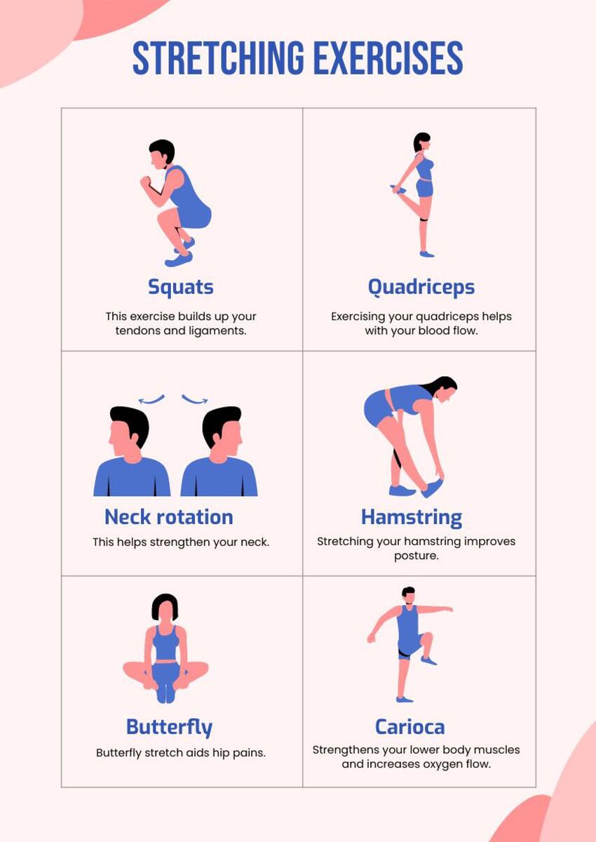 Stretching Charts Free Printable - Chart Print Lab